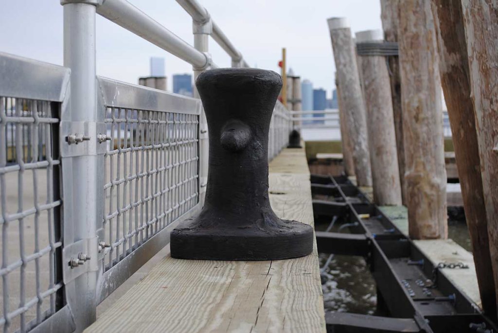 Marine Structures Supplies Mooring Bollards to Liberty Island